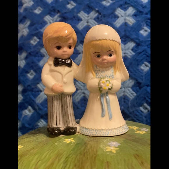 Vintage | Other | 97s Boho Bride Macky Ceramic Molds Wedding Music Box ...